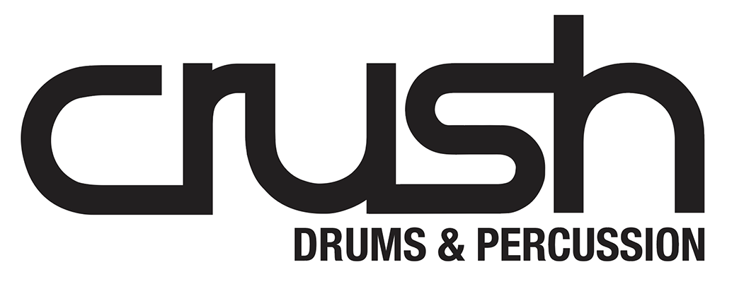 Crush Logo Vinyl Bass Drum Decal - Black or White – Crush Drums